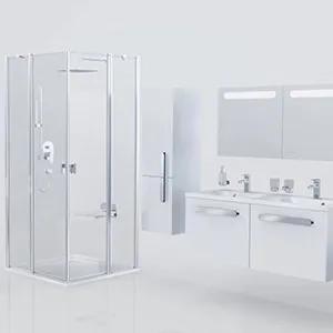RAVAK Sprchové dveře CHROME CSDL2 90 bright alu+Transparent (0QV7CC0LZ1)