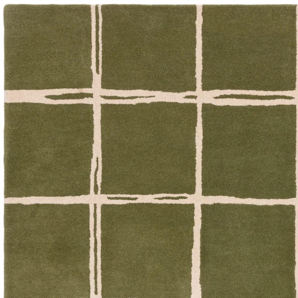 Tribeca Design Kusový koberec Swans Grid Olive Rozměry: 200x290 cm