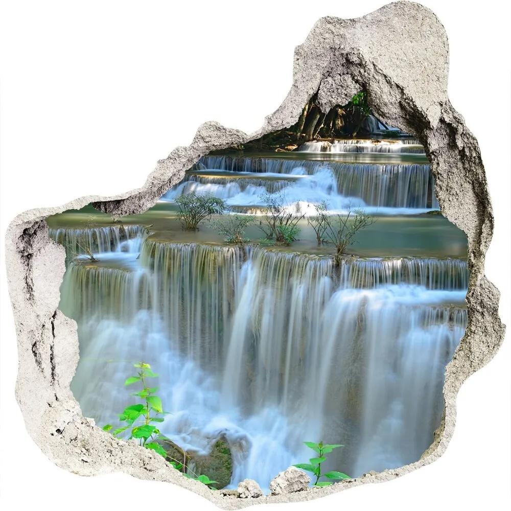 Wallmuralia Nálepka fototapeta 3D výhled beton Vodopád 75x75 cm