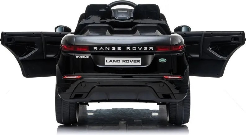 LEAN CARS Elektrické autíčko Range Rover Evoque černé lakované
