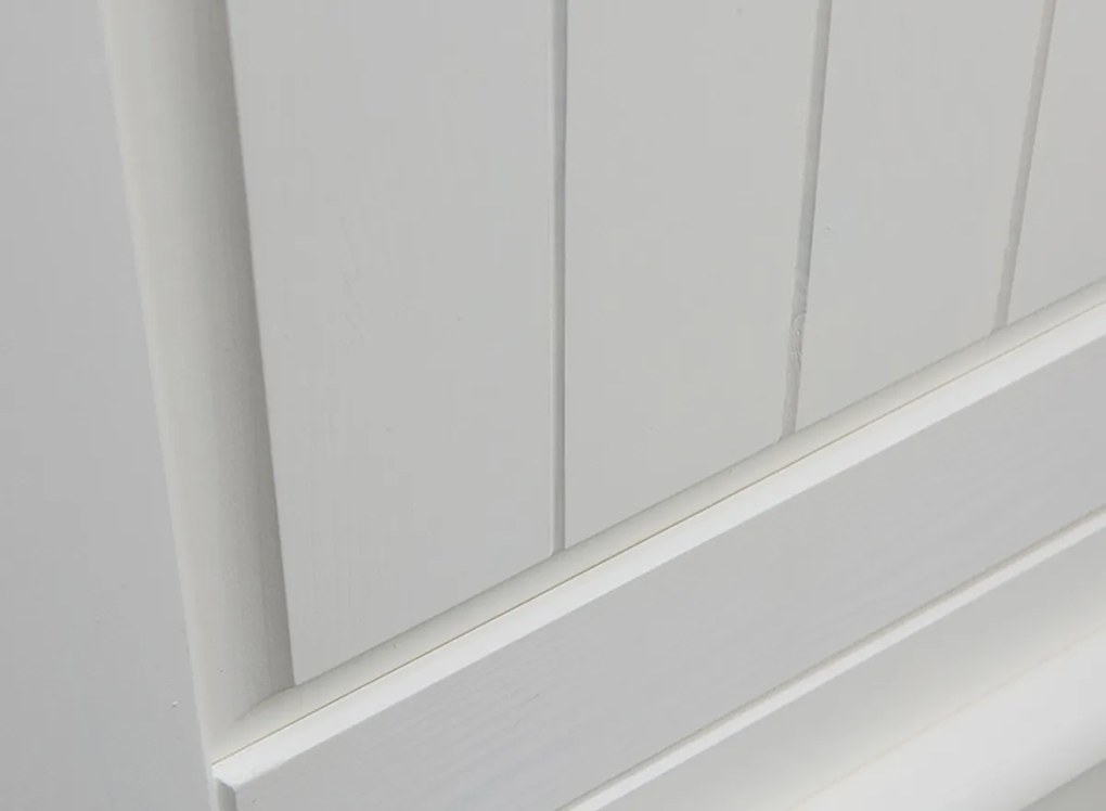 Bílý nábytek Šatní skříň Belluno Elegante 4D bez zrcadel, bílá, masiv, borovice