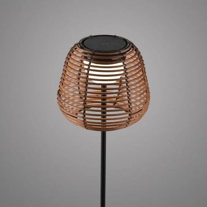 LD 19265-18 ASKIA LED stojací svítidlo černé na baterie venkovní USB dotykový stmívač 3000K - JUST LIGHT