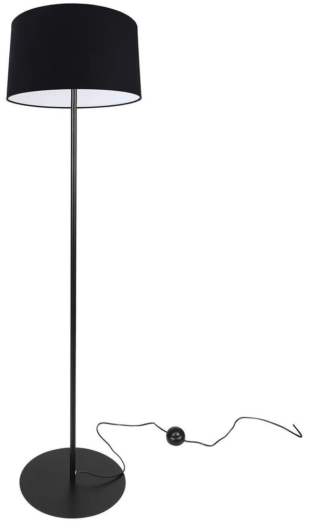 Stojací lampa Indigo, 1x textilní stínítko (výběr z 10 barev), (výběr ze 3 barev konstrukce), o