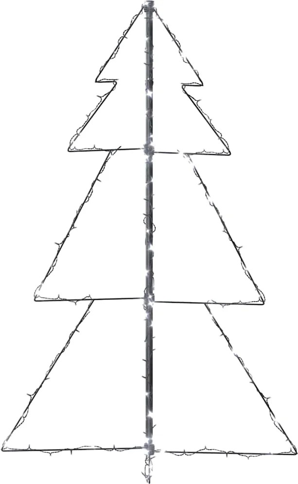 Vánoční stromek kužel 160 LED diod dovnitř i ven 78 x 120 cm 328564