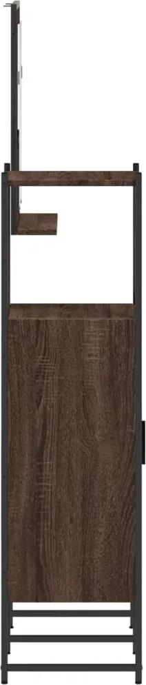 vidaXL 3dílný set koupelnových skříněk kompozitní dřevo [3214353] Barva: hnědý dub