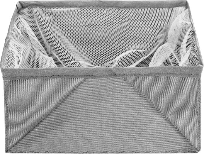 METALTEX Textilní košík na ovoce a zeleninu se síťkou FRESHLINE - 18 x 18 cm, šedý