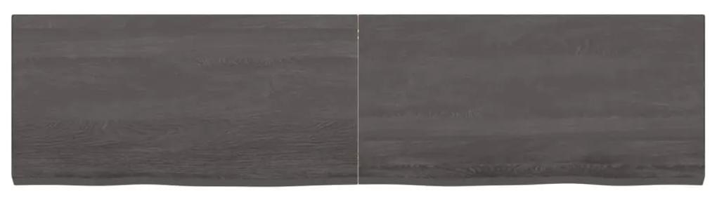Koupelnová deska tmavě hnědá 160x40x (2-4) cm ošetřený masivní,  3156251