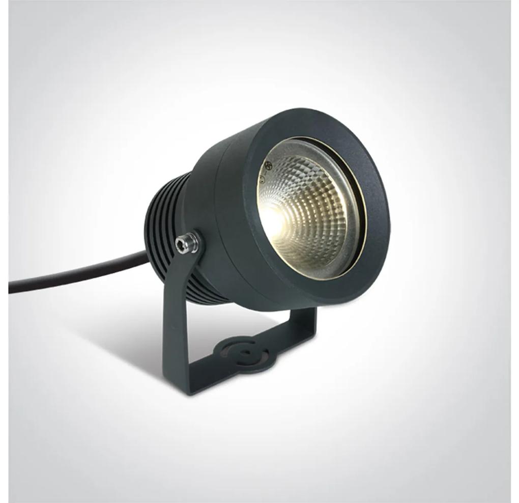 ONE Light 7047/AN/W zahradní bodové LED svítidlo, antracit, 20W, 3000K, ø11,4cm, 50°, IP65