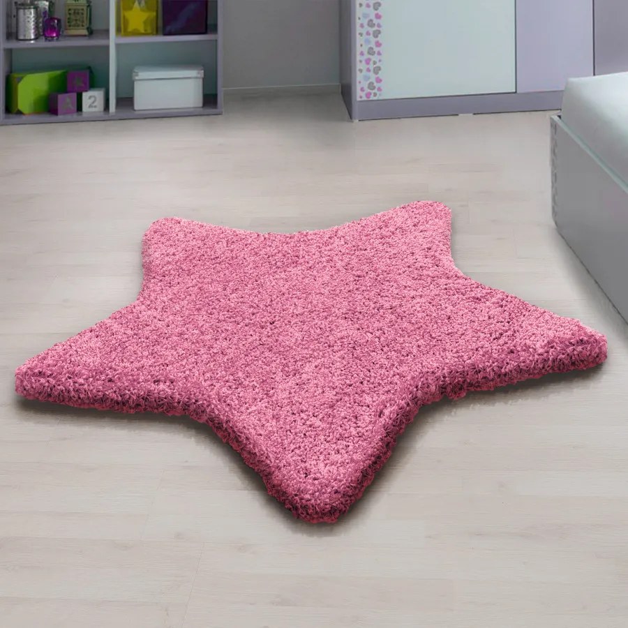 Hans Home | Kusový koberec Star 1300 pink - 130x130 hvězda