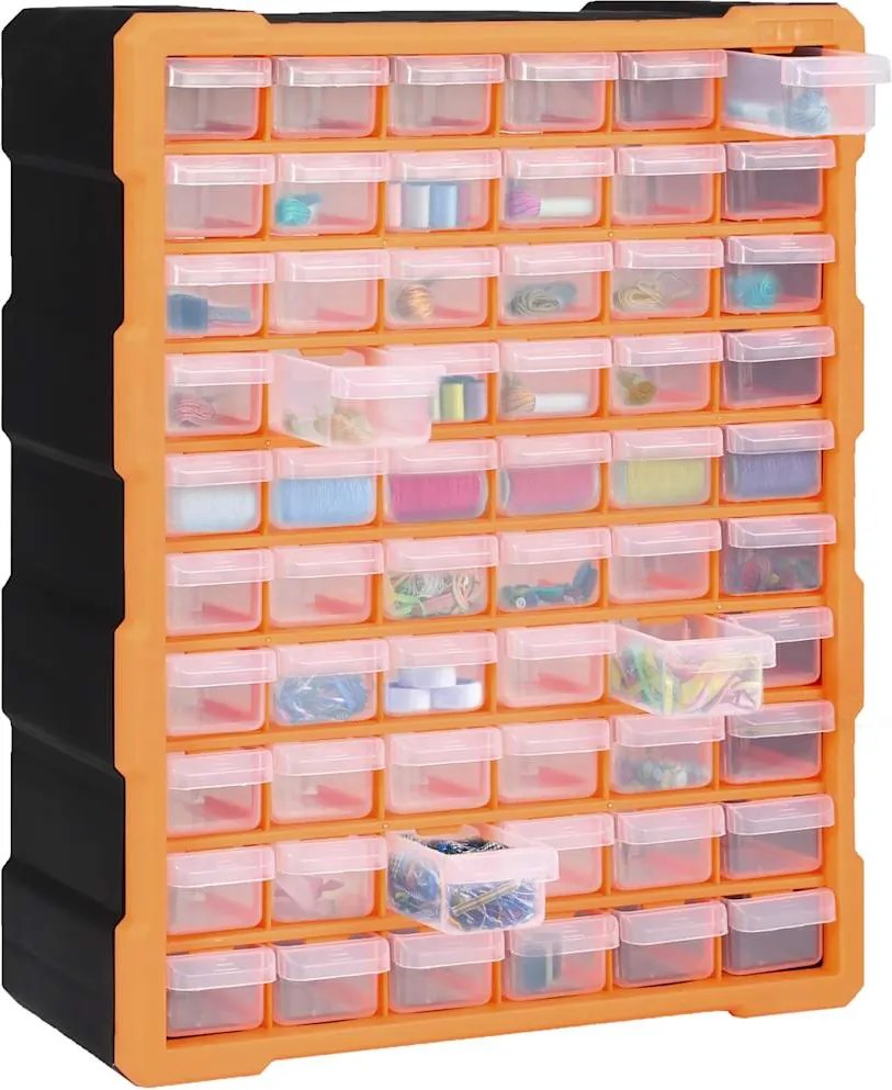 Organizér se 60 zásuvkami 38 x 16 x 47,5 cm 147587