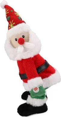 Vánoční dekorace Santa Claus zelená / červená 40 cm