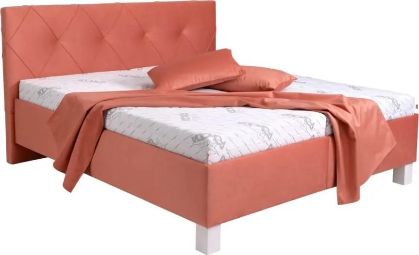 Pohoda Čalouněná postel NAIROBI s úložným prostorem a volně loženou matrací | Látka: Andora 301,Šířka matrace: 160 cm