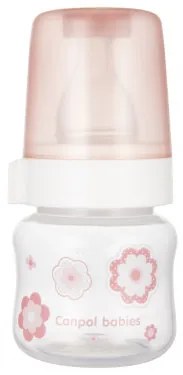 Canpol babies Lahev se širokým hrdlem NEWBORN BABY 60ml růžová