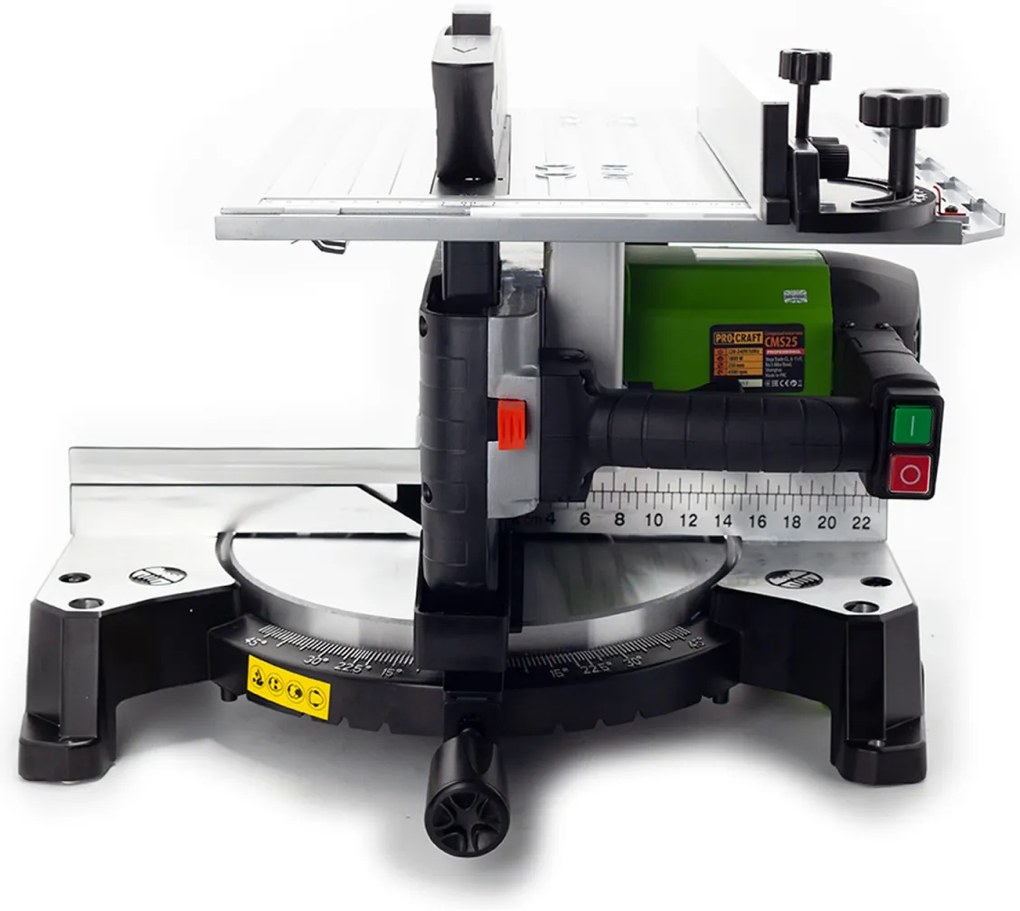 Pokosová pila s  funkcí stolní kotoučové pily 2 v 1 Procraft CMS25 | CMS25