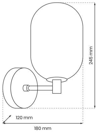Nástěnná lampa ALIAS 1xG9/8W/230V zlatá