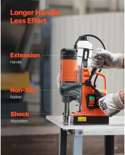 Magnetická vrtačka 1300 W 13000 N Přenosná vrtačka Mag 810RPM