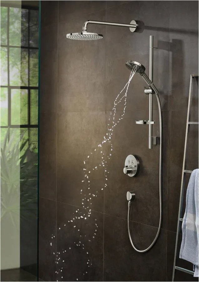 Hansgrohe Raindance Select S, sprchová sada 120 3jet PowderRain se sprchovou tyčí 65 cm, chromová, HAN-27654000