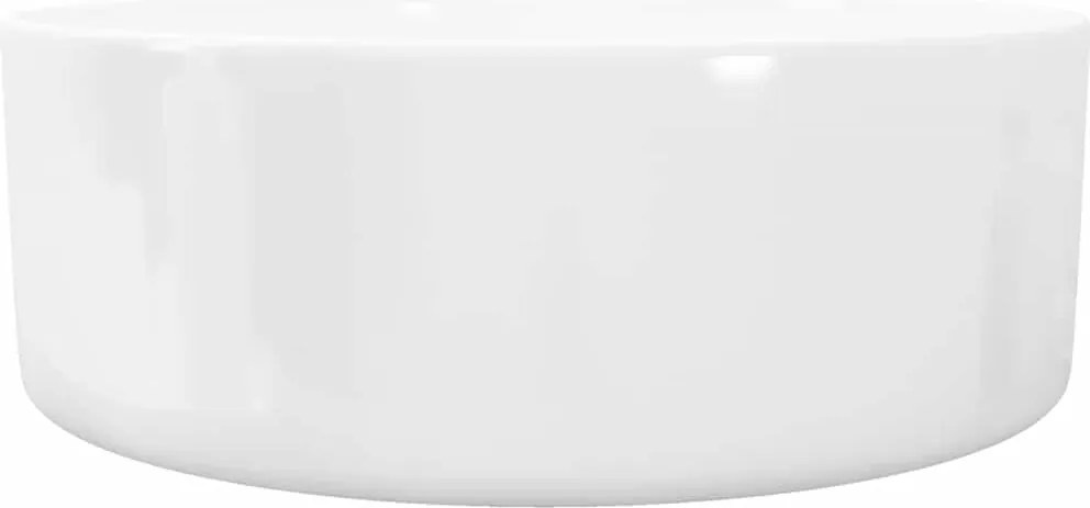 Umyvadlo kulaté keramické bílé 40x15 cm 142342