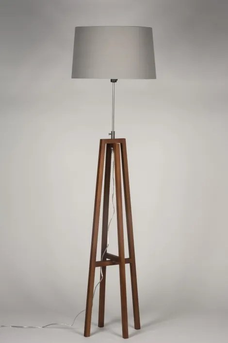 Stojací designová lampa Paola Grey and Brown