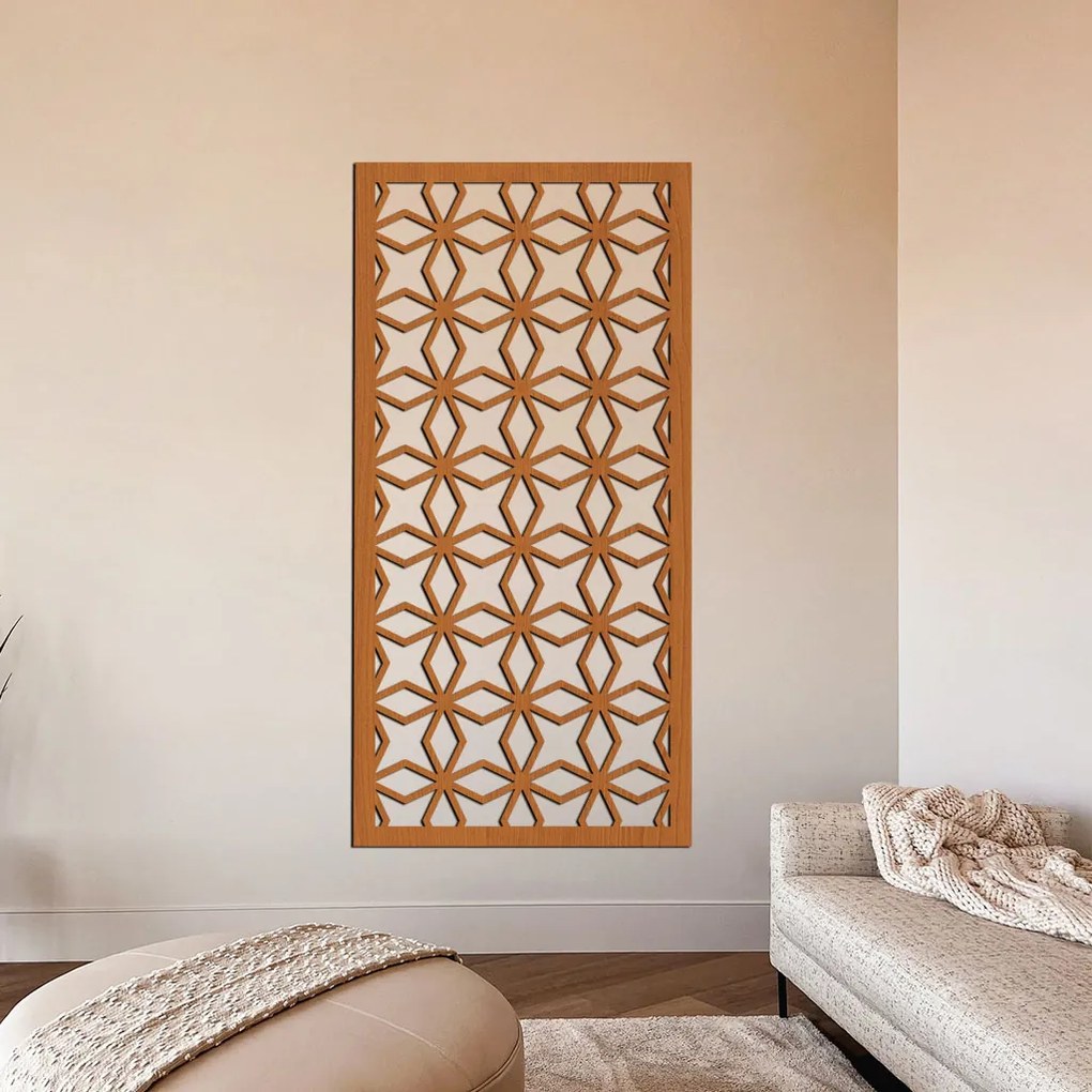 dřevo života Dekorační panel na stěnu STARS Rozměry (cm): 20x40, Barevný vzor: Šedá
