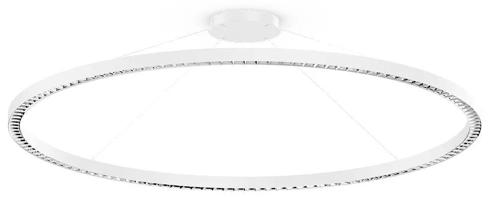 Závěsná kružnice Beto Circle  - svítidlo tvaru kružnice s nízkým UGR Barva: Bílá, Průměr: 1569 mm, Teplota chromatičnosti: 4000 Kelvinů