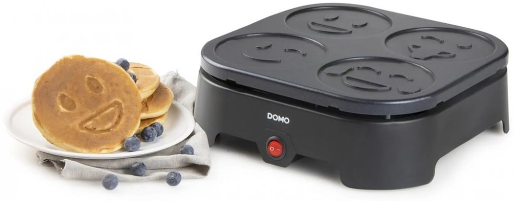 DOMO Elektrický lívanečník smajlík emoji, 600W DO8718P