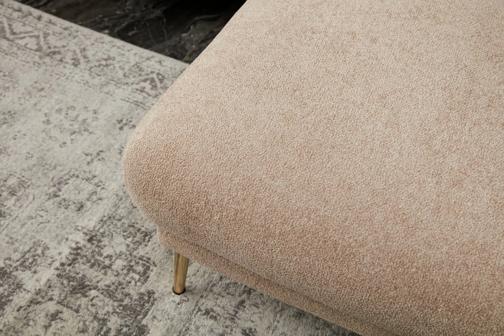 Atelier del Sofa 3-místná pohovka Simena - Beige, Béžová, Zlatá