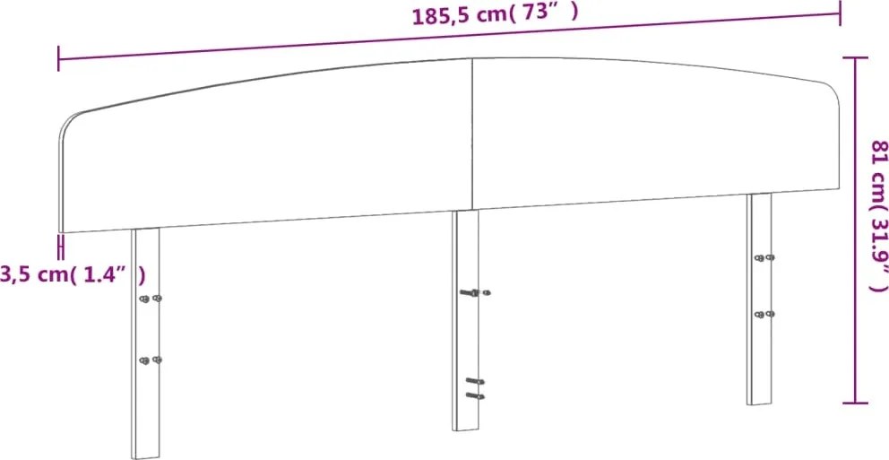 vidaXL Čelo postele voskově 180 cm masivní borové dřevo [842490] Barva: Hnědá
