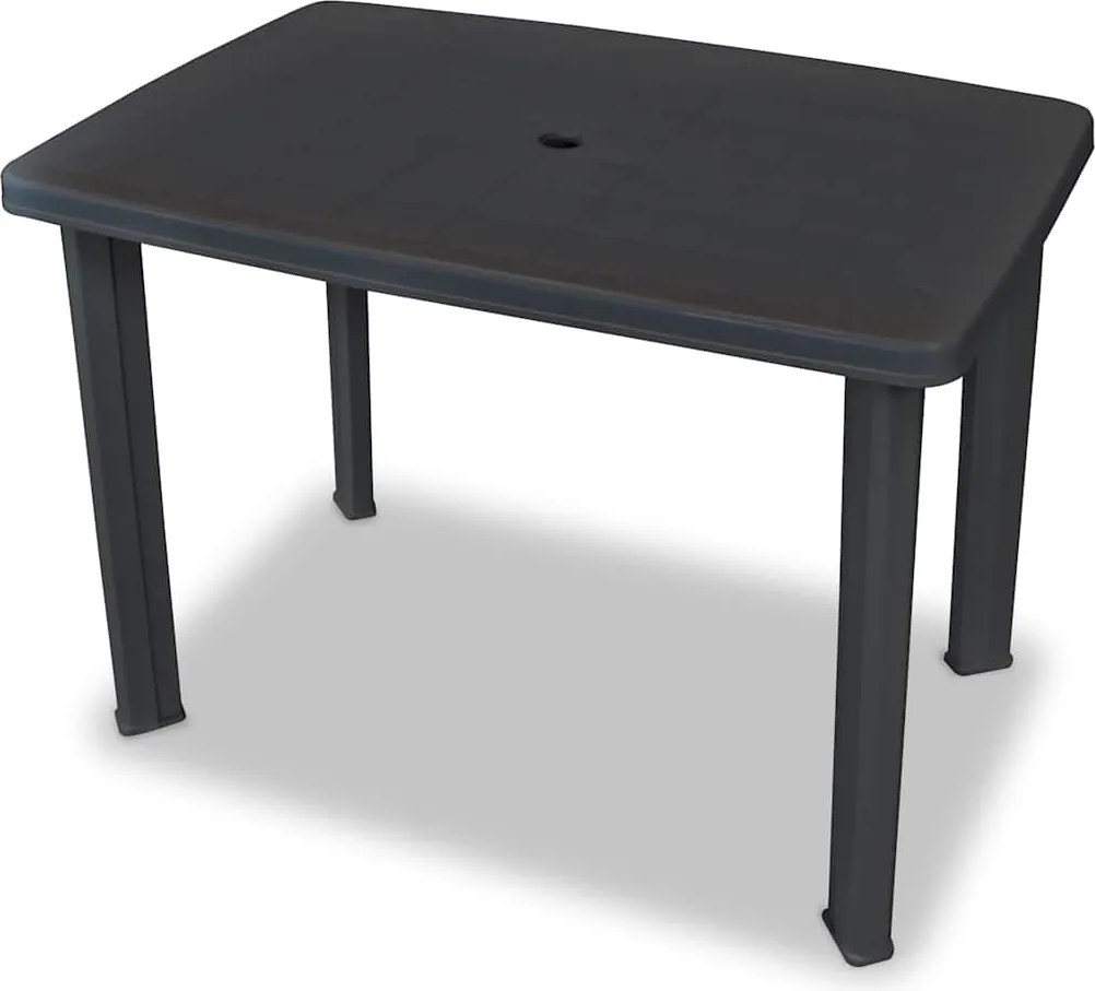 3dílný bistro set plastový antracitový 275083