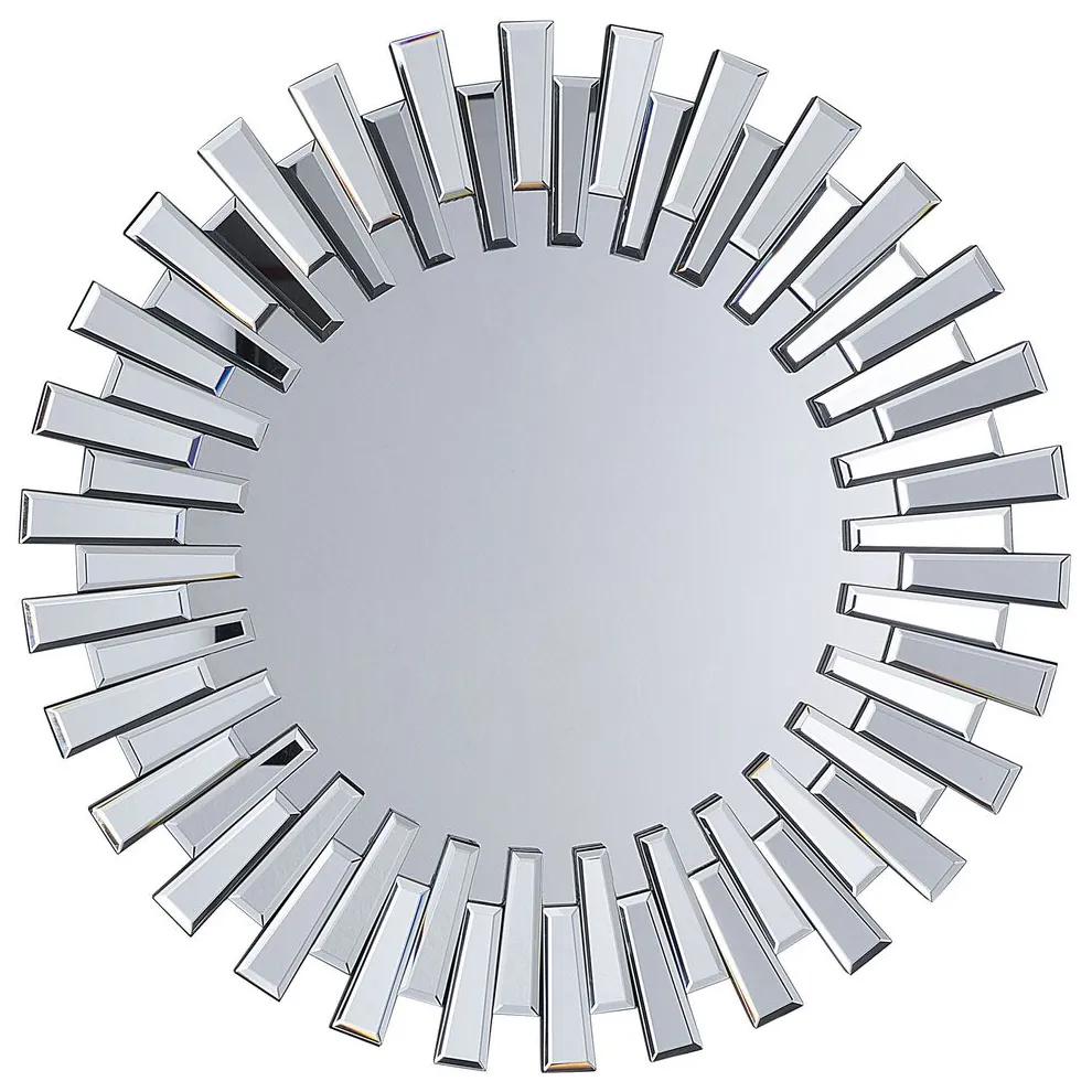 Nástěnné stříbrné zrcadlo ø70 cm CHOLET Beliani