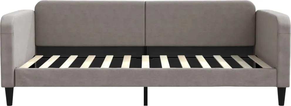 Válenda s matrací taupe 100 x 200 cm textil 3196806
