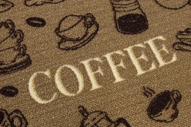 Protiskluzový koberec / běhoun Coffee 04 hnědý / béžový
