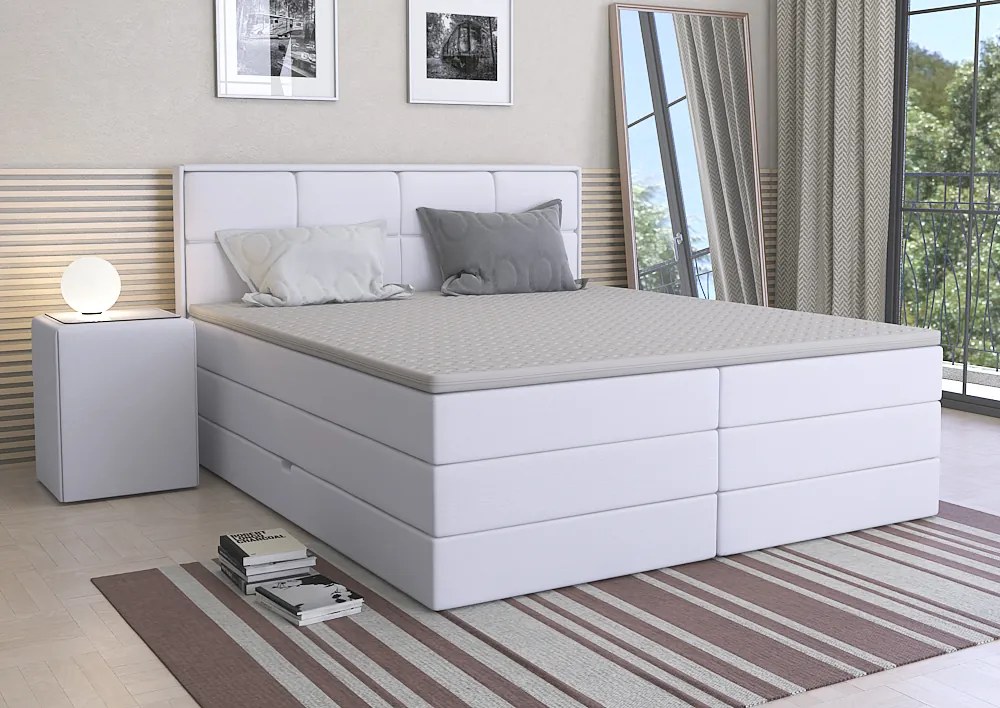 Postel boxspring Samara 250x220 s úložným prostorem - výběr barev