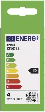 Emos lighting LED žárovka Filament Mini Globe / E27 / 3,4 W (40 W) / 470 lm / teplá bílá 1525743210