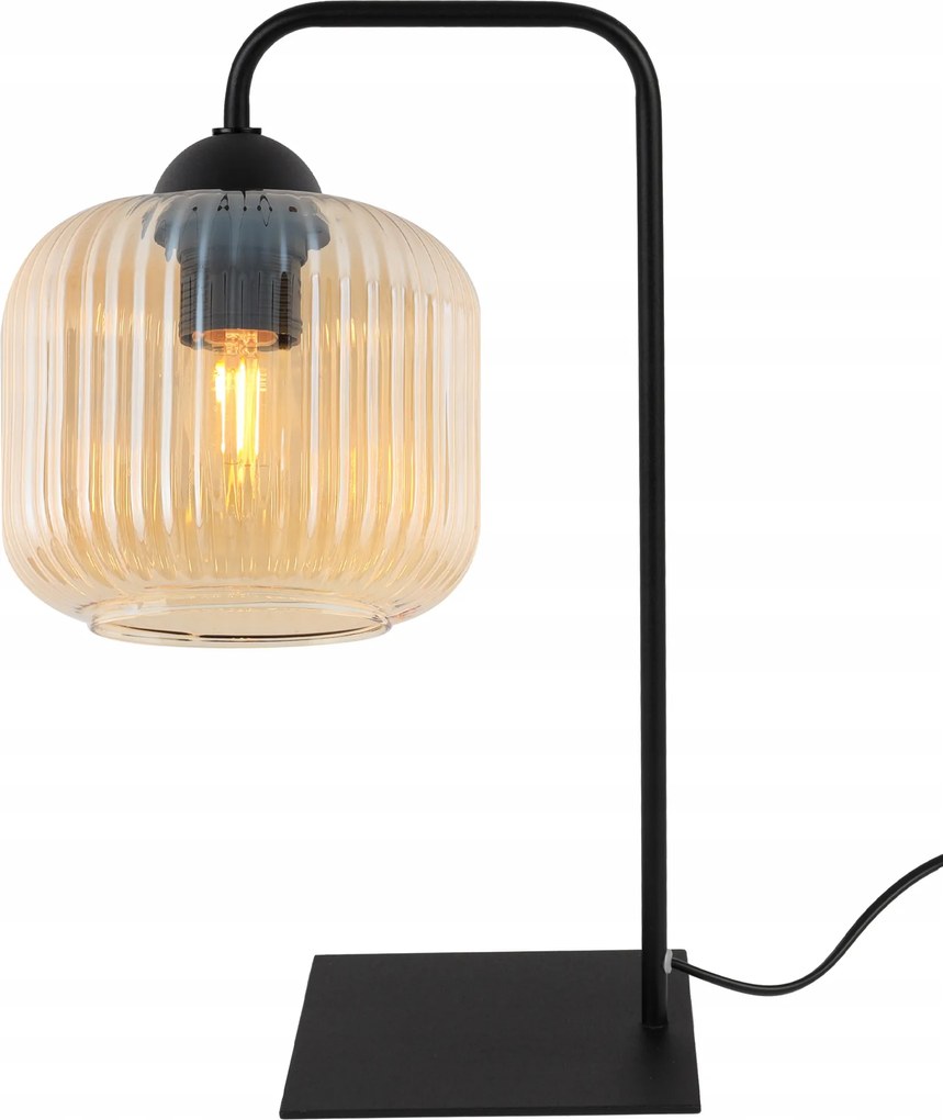 Noční Lampa Stojací Stolní Lampa Moderní Medový Skleněný Válec E27