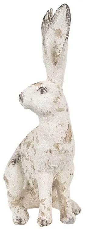 Velká socha bílého zajíčka II – 26 cm