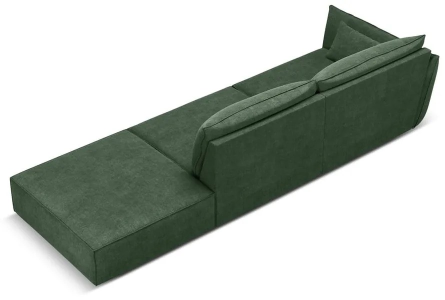 Tmavě zelená lenoška (levý roh) Vanda – Mazzini Sofas