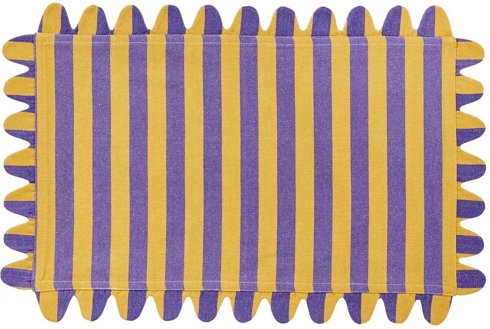 VEGAS STRIP Prostírání 49 x 33 cm - fialová/žlutá