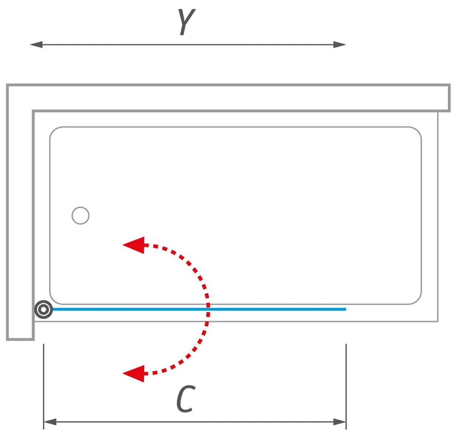 Roth Jednodílná vanová zástěna TV1 Varianta: šířka: 70 cm, orientace: Uni - (TV1 700 - 706-7000000-01-02), Barva profilů a typ výplně: profily: stříbrná (elox), výplň: transparent