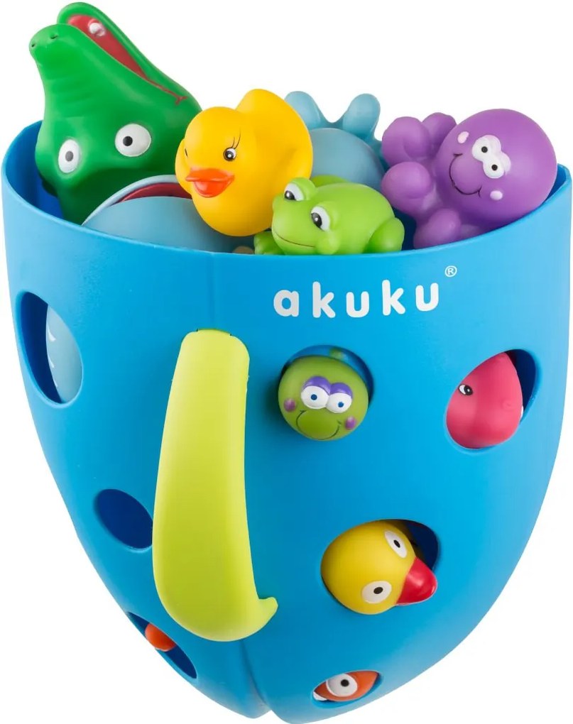 Plastový box na hračky do vany Akuku šedý