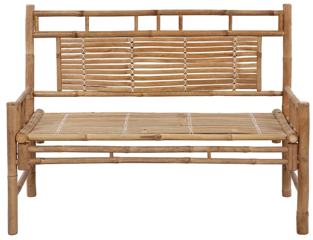 Zahradní lavice s poduškou 120 cm bambus,  3063901