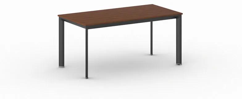 B2B Partner Kancelářský stůl PRIMO INVITATION, černá podnož, 1600 x 800 mm, třešeň