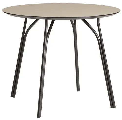 Jídelní stůl "Tree", 90 cm, 3 varianty - Woud Varianta: krémově hnědá, krémově hnědé nohy