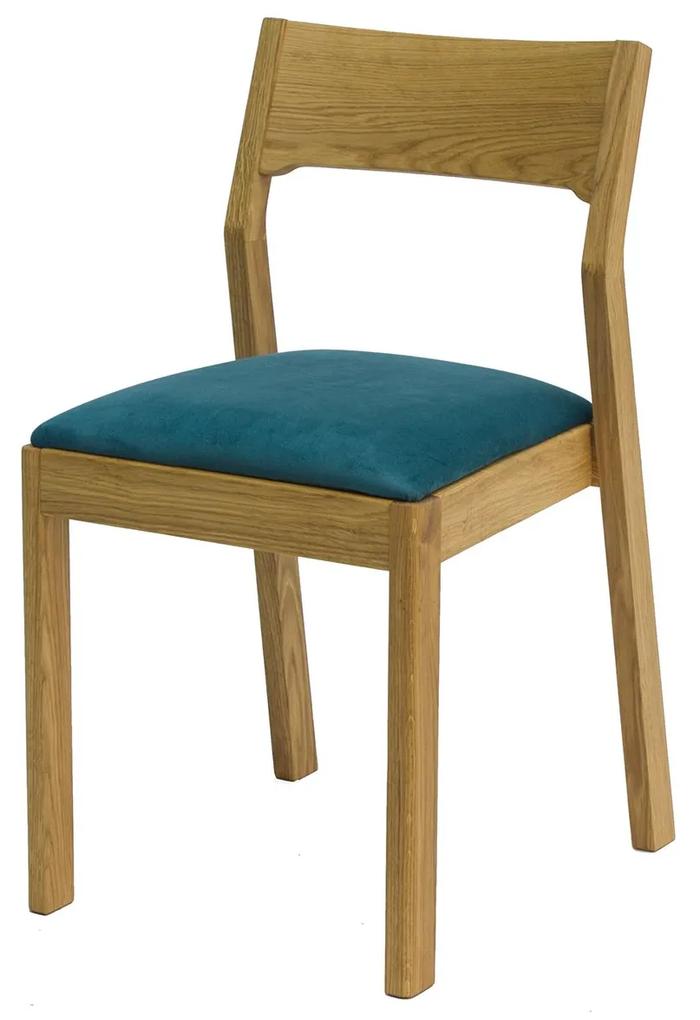 Bradop Židle čalouněná ALEXA dubová stohovatelná Z226 | Látka: 130 - Monolith-130