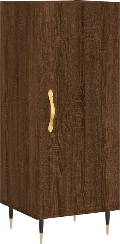 vidaXL Skříň highboard 34,5 x 34 x 180 cm kompozitní dřevo [3200120] Barva: Černá