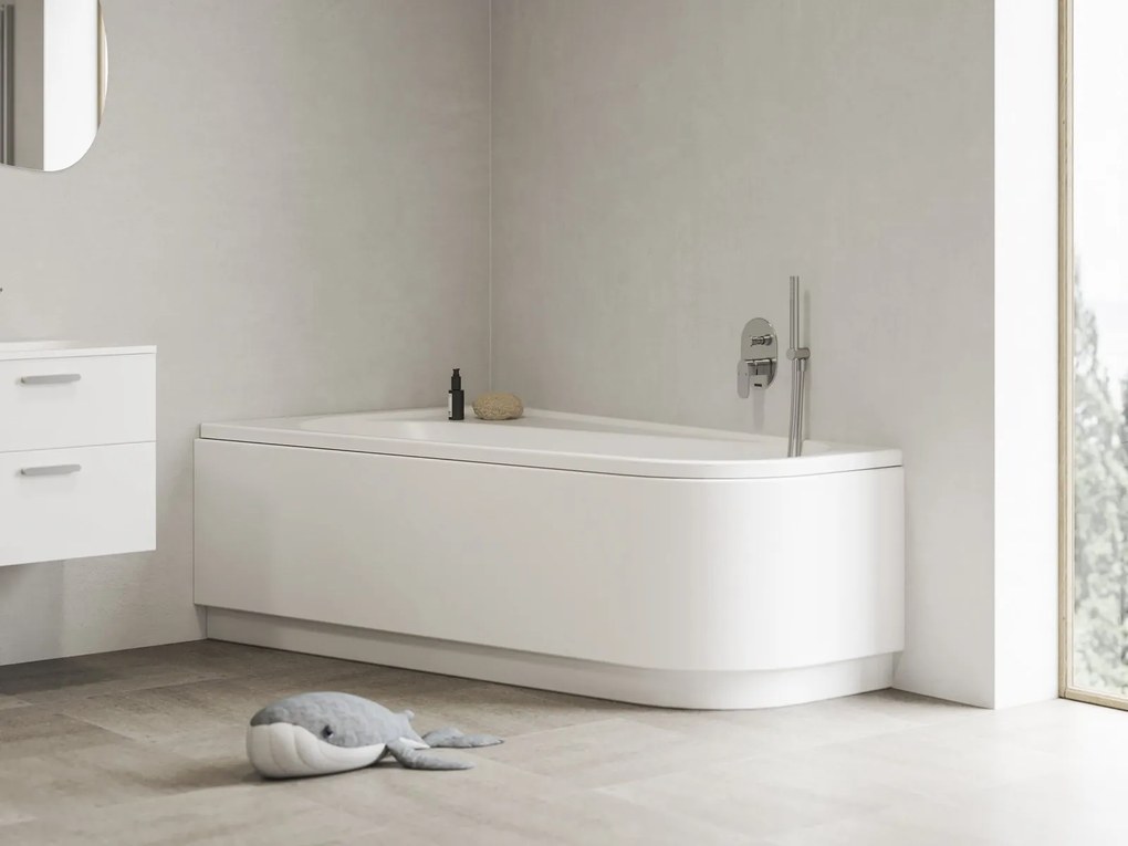 Ravak CHROME 170 x 105 cm CA31000000 vana snowwhite levá