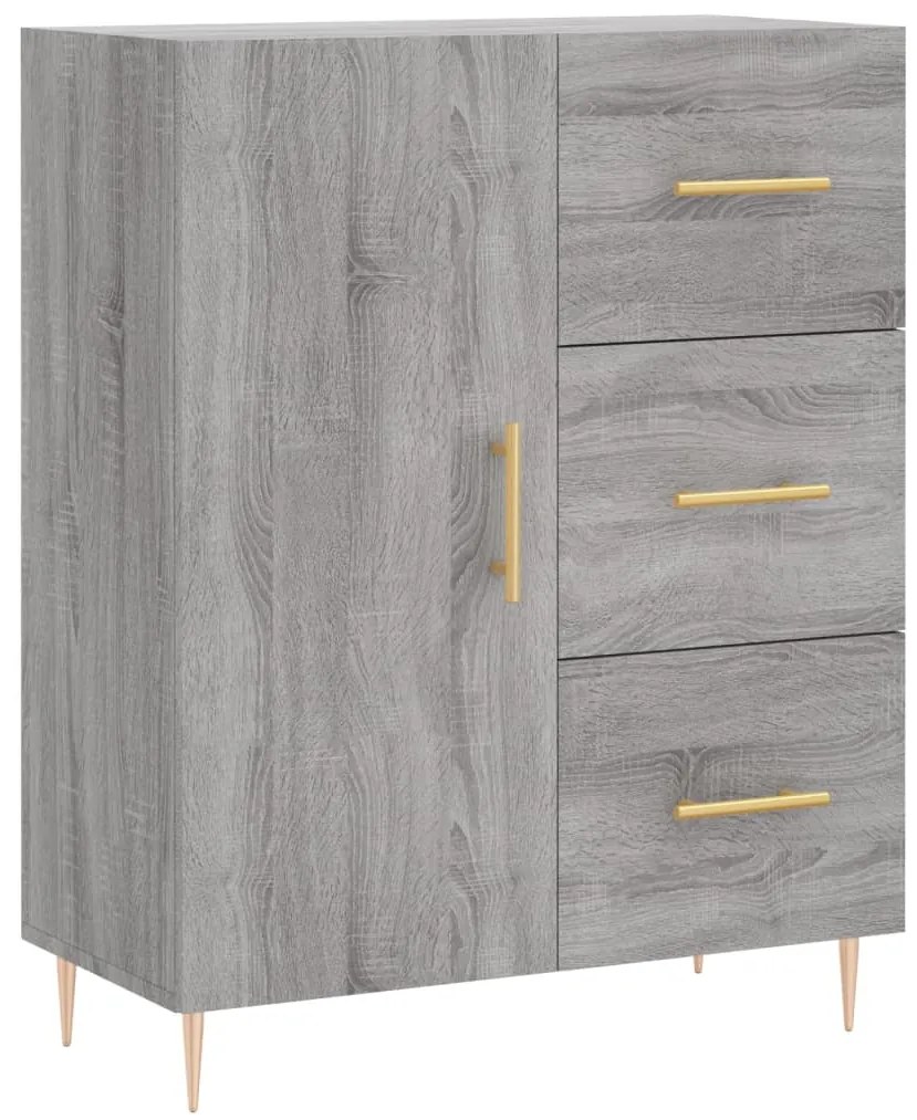 Skříň highboard šedá sonoma 69,5 x 34 x 180 cm kompozitní dřevo - Default Title