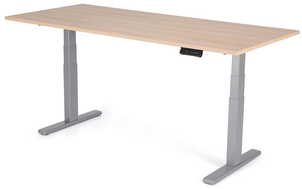 Výškově nastavitelný stůl Liftor 3segmentové nohy premium šedé,   deska 1800 x 800 x 25 mm dub sorano