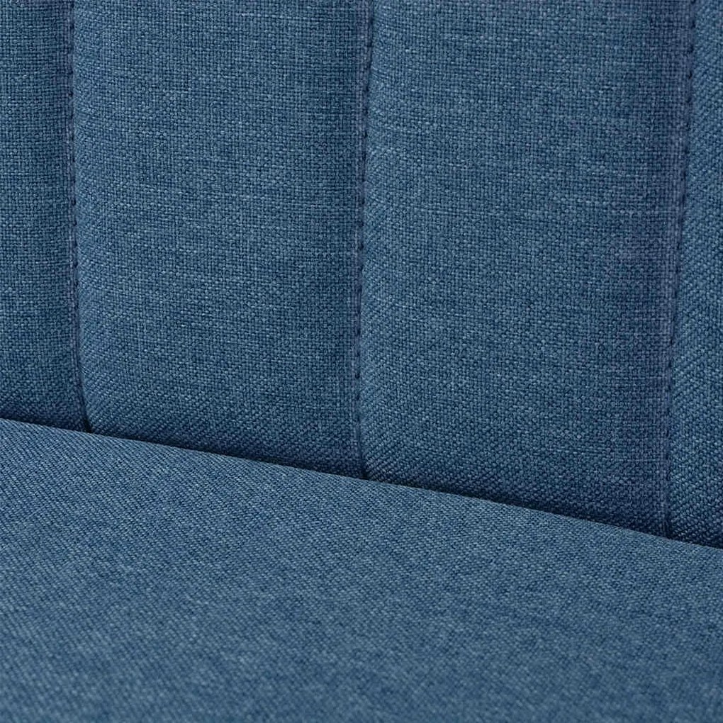 Pohovka textil 117 x 55,5 x 77 cm modrá 244072