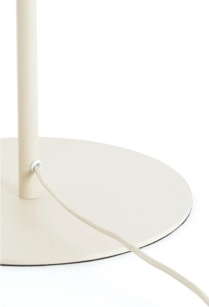 Krémová stojací lampa s textilním stínidlem (výška 165 cm) Solune – Light & Living